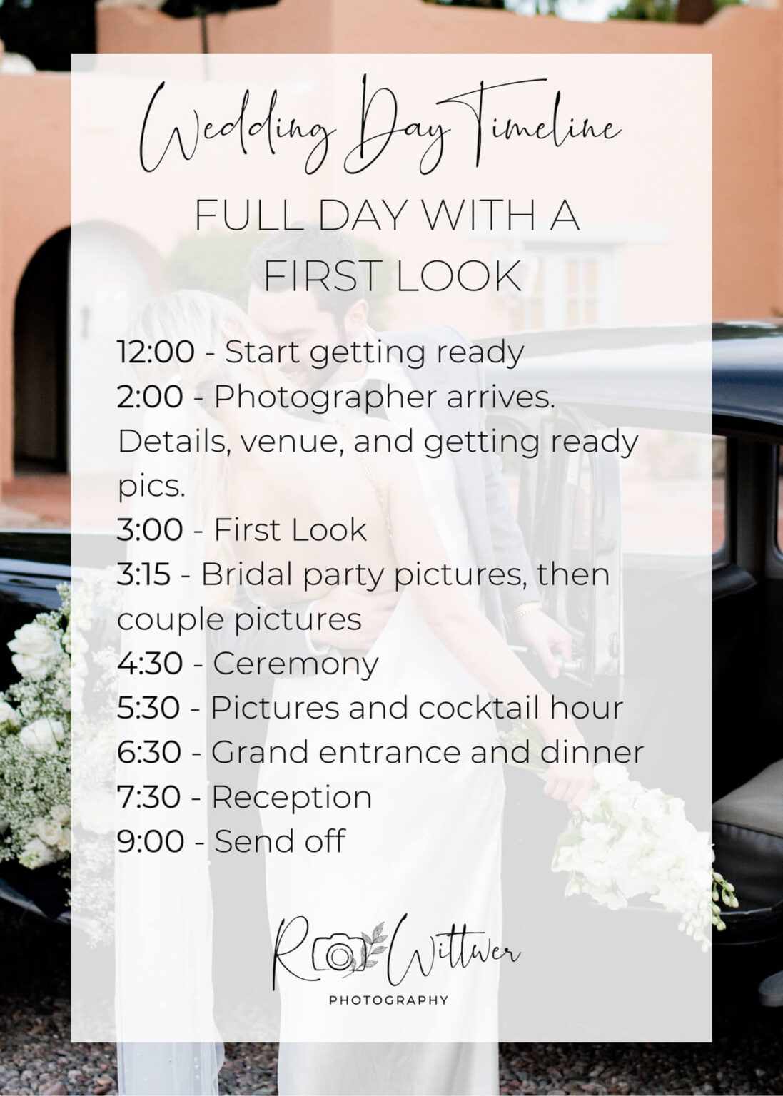 Wedding day timeline - 4 examples that work - rwittwerphotography.com
